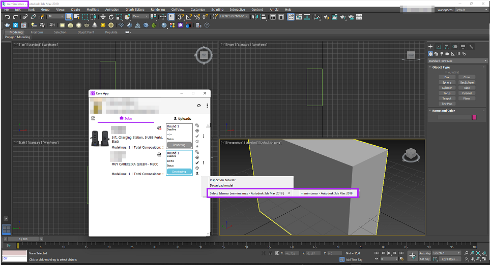 11. How to sent a job with CORA App – Cora