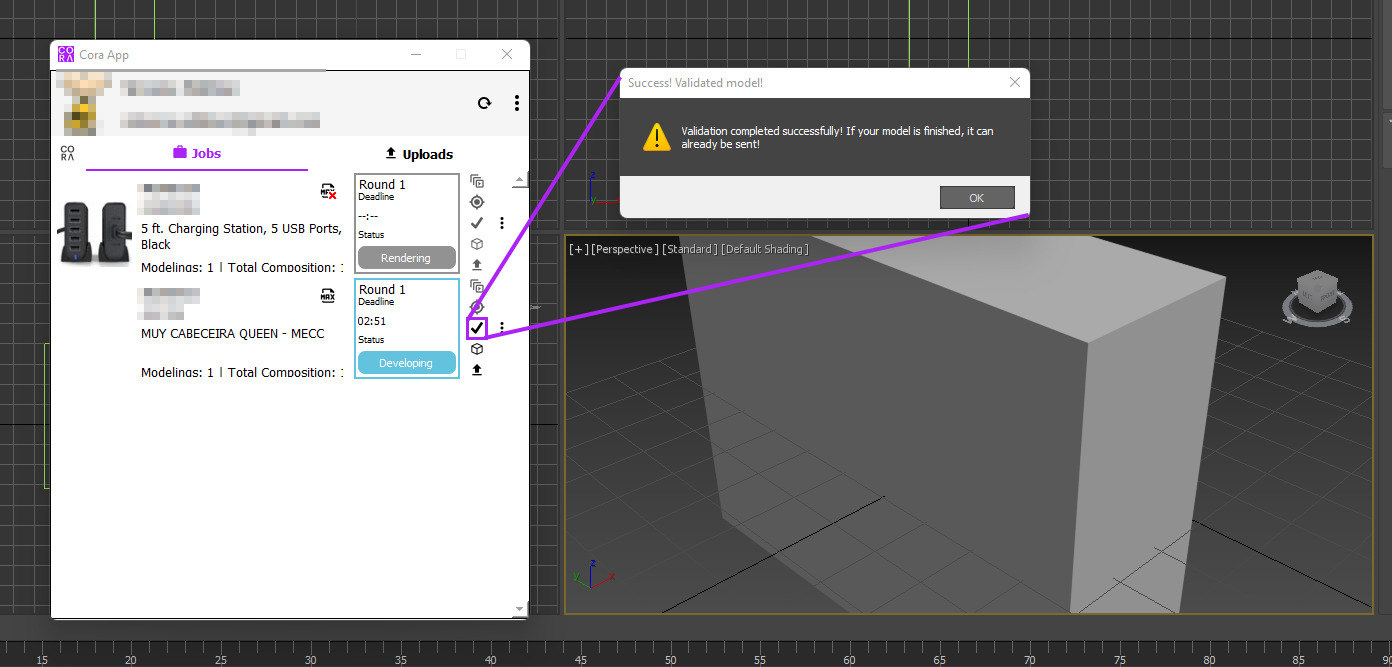 11. How to sent a job with CORA App – Cora