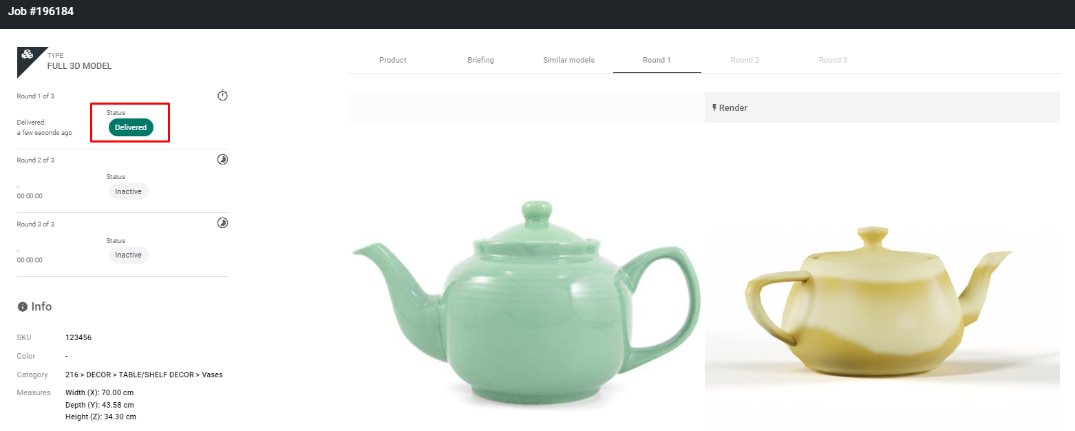 11. How to sent a job with CORA App – Cora