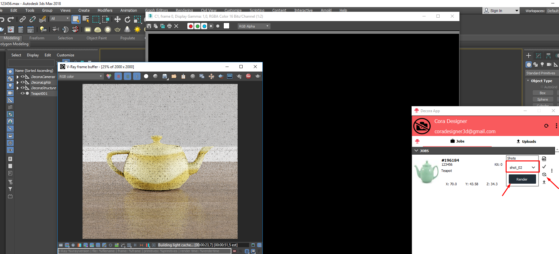 11. How to sent a job with Cora App – Cora
